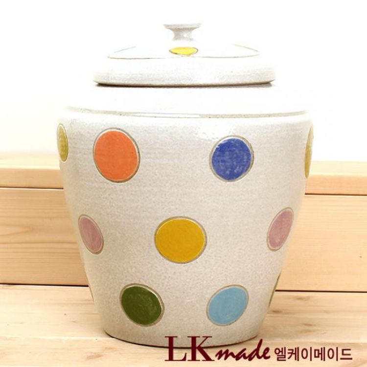 바보사랑 옹기 파스텔도트 잡곡단지 2~4kg 홈플러스 택배배송