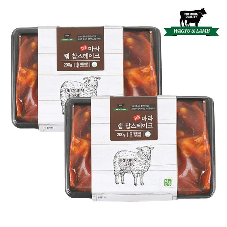 와규앤램 램 찹스테이크 마라 양념 양고기 2팩 홈플러스 택배배송