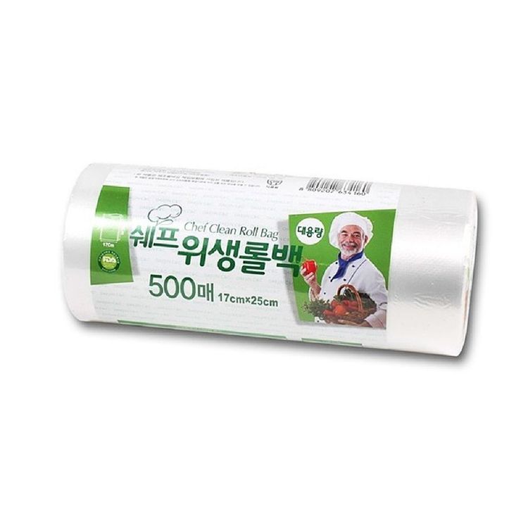 17x25 위생롤백 500매 비닐팩 위생봉투 위생백 크린백 홈플러스 택배배송