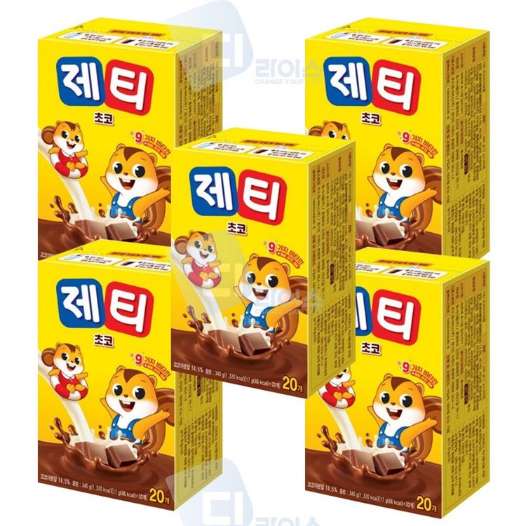 쵸코렛맛 20t 5개 분말 파우더 초코우유 코코아 제티 홈플러스 택배배송