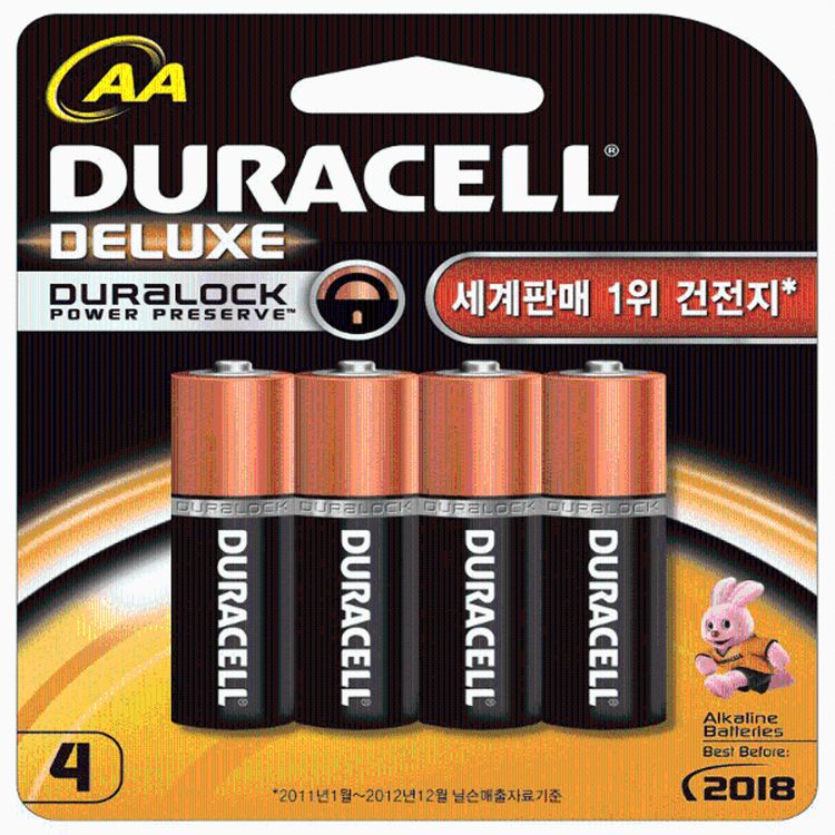듀라셀 디럭스 알카라인 건전지aa 4입 홈플러스 택배배송