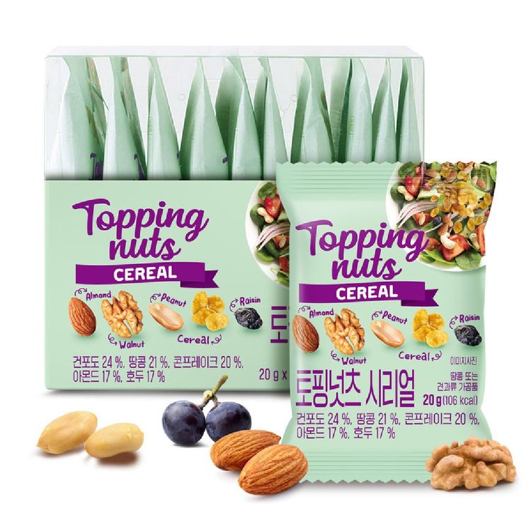 토핑넛츠 시리얼 20G*10입 200G(팩) | 홈플러스