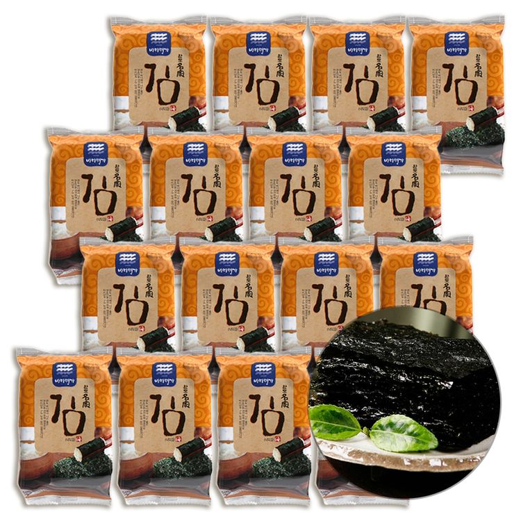 바다명가 국산 지주식 재래 3단 도시락 구이 김 16봉 홈플러스 택배배송