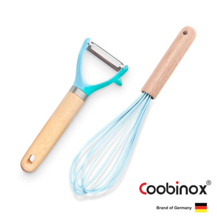 Coobinox 쿠비녹스 실리콘 조리도구 2종 세트 감자칼 거품기 홈플러스 택배배송