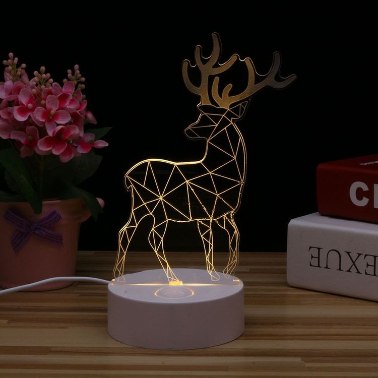 인테리어조명 실용적인 N7203b9ed55 Led 사슴 무드등 아크릴 Led취침등9 12 홈플러스 택배배송