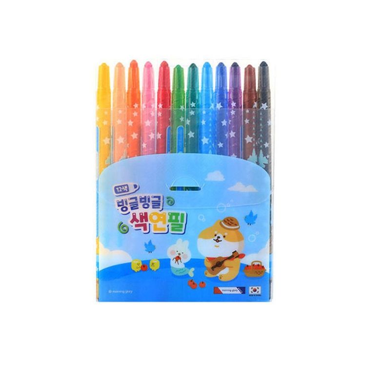 드로잉 N7183a3cd2d 색칠하기 모닝 12색 빙글빙글 색연필 블루 홈플러스 택배배송
