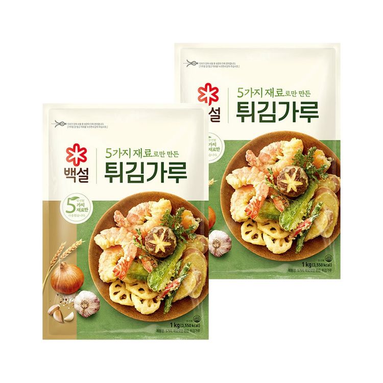 백설 5가지 재료로만 만든 튀김가루 1kg X2개 홈플러스 택배배송