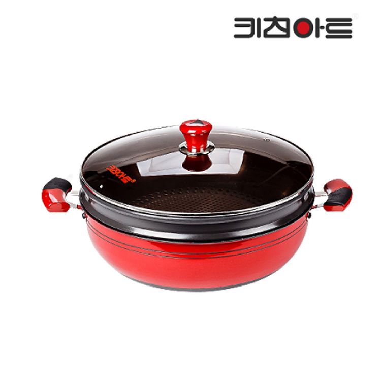키친아트 신비 경질냄비 2단 찜기 32cm 찜솥 경질찜솥 홈플러스 택배배송
