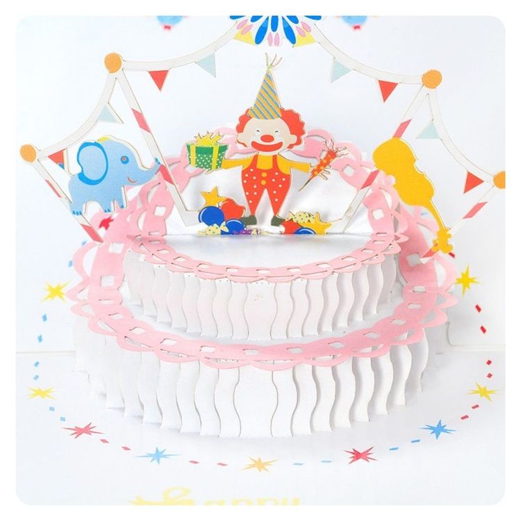 Pw 실용적인 N6191aea7a0 입체생일카드삐에로케익 파티 장식 기념일 소품 홈플러스 택배배송