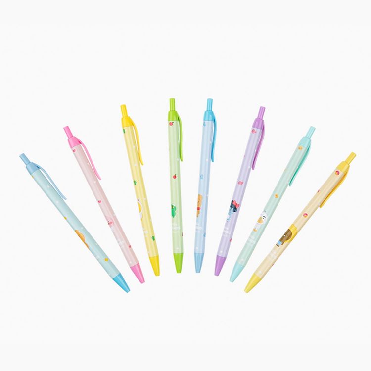 카카오프렌즈 리틀프렌즈 노크식 볼펜 038mm1개 사무용 문구 팬시 단체선물 홈플러스 택배배송