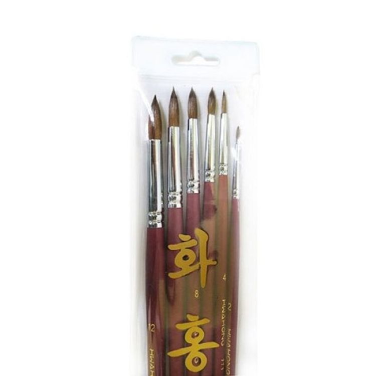 화홍 N508ad898a 수채화붓 771r 세트 6종 미술붓 화방붓 그림 홈플러스 택배배송