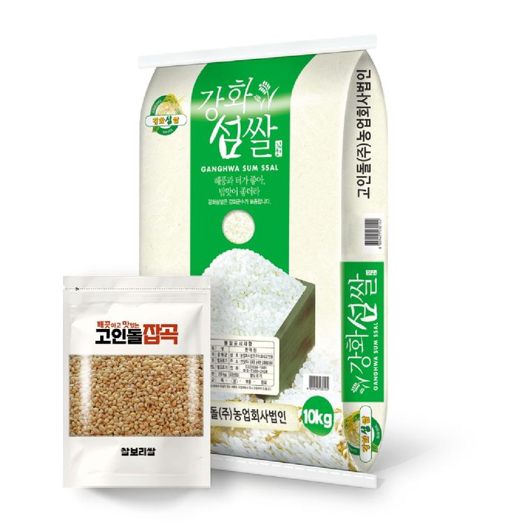 고인돌 쌀10kg 강화섬쌀 백미 찰보리200g증정 홈플러스 택배배송