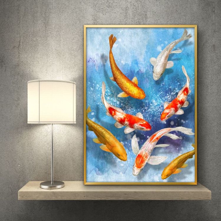 잉어 그림 액자 A3 Carp1 풍수그림 돈들어오는 홈플러스 택배배송