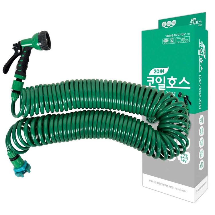 삼정 실용적인 N609036305 뉴 코일호스 20m 엉킴방지 세차 청소 분사호스 홈플러스 택배배송