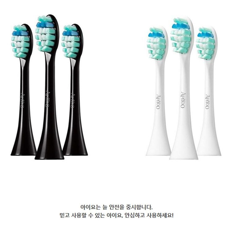 아이요 음파 전동 칫솔 성인용 리필모 블랙3모 홈플러스 택배배송