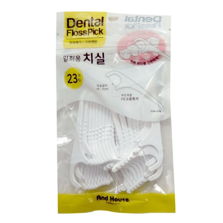 덴탈 일회용 치실 23p 구취예방 치석제거 치간칫솔 홈플러스 택배배송