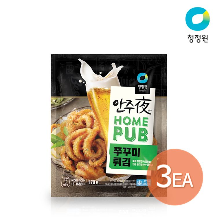 단종 청정원 안주야 홈펍 쭈꾸미튀김 170g X 3개 홈플러스 택배배송