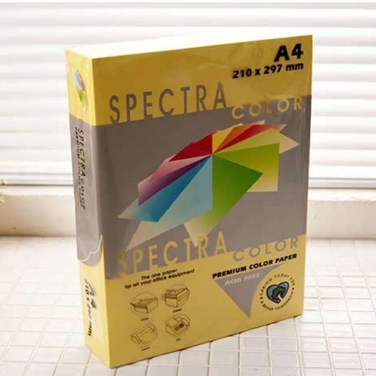 스펙트라 A4 칼라용지 색상지 색지 노랑색 500매 홈플러스 택배배송