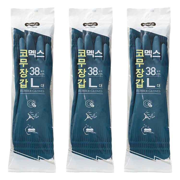 코멕스 고무장갑 네이비 L대 X 3개 홈플러스 택배배송