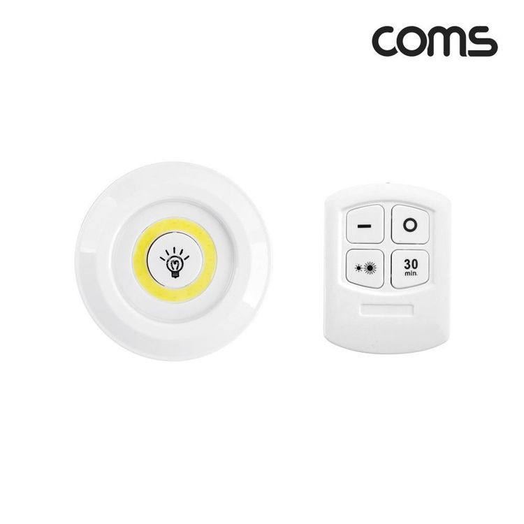 Coms 실용적인 N7203b46fbb Led 램프 3w 램프 1개 무선 리모컨 세트 홈플러스 택배배송