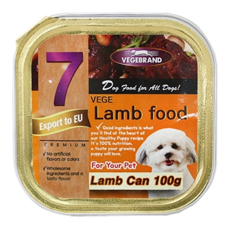 강아지간식 강아지 사각캔 양고기 100g 1p 반려견 습식 사료 간식 홈플러스 택배배송