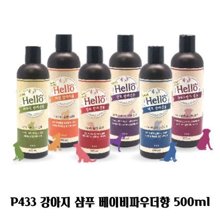 P433 강아지 샴푸린스 겸용 베이비파우더향 500ml 홈플러스 택배배송