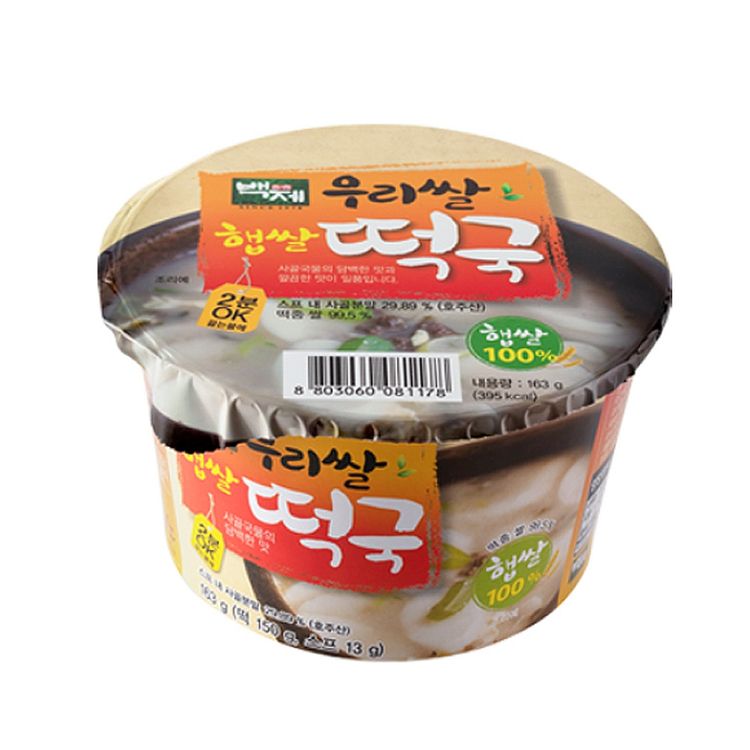 푸른들마켓 백제 즉석햅쌀떡국163g 홈플러스 택배배송