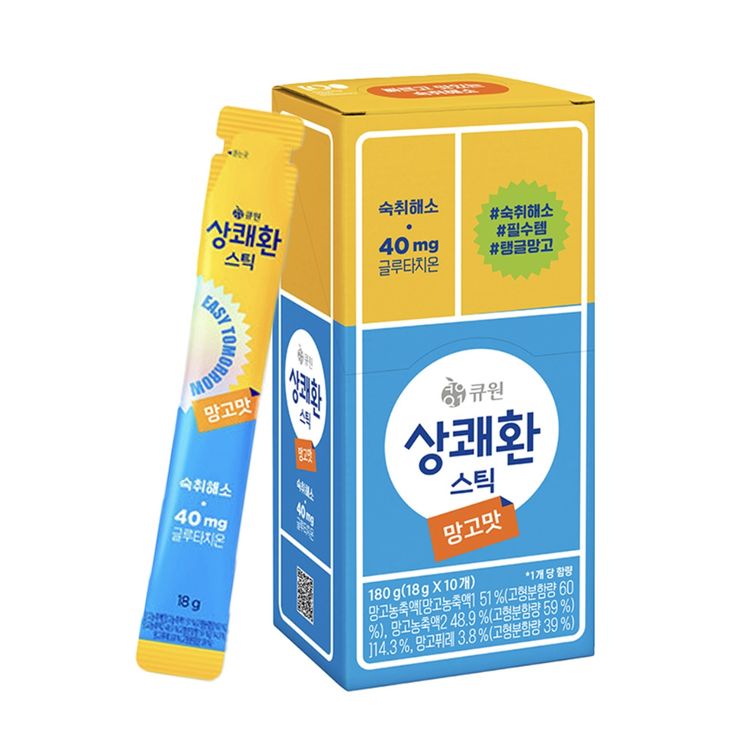 큐원 상쾌환 스틱 망고맛 18g X 10개입 상온 홈플러스 택배배송