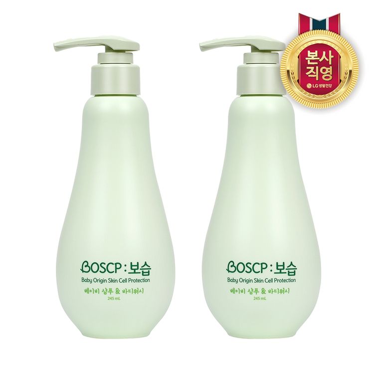 Lg 생활건강 베비언스 Boscp보습 베이비 샴푸and바디워시 245ml X 2개 홈플러스 택배배송