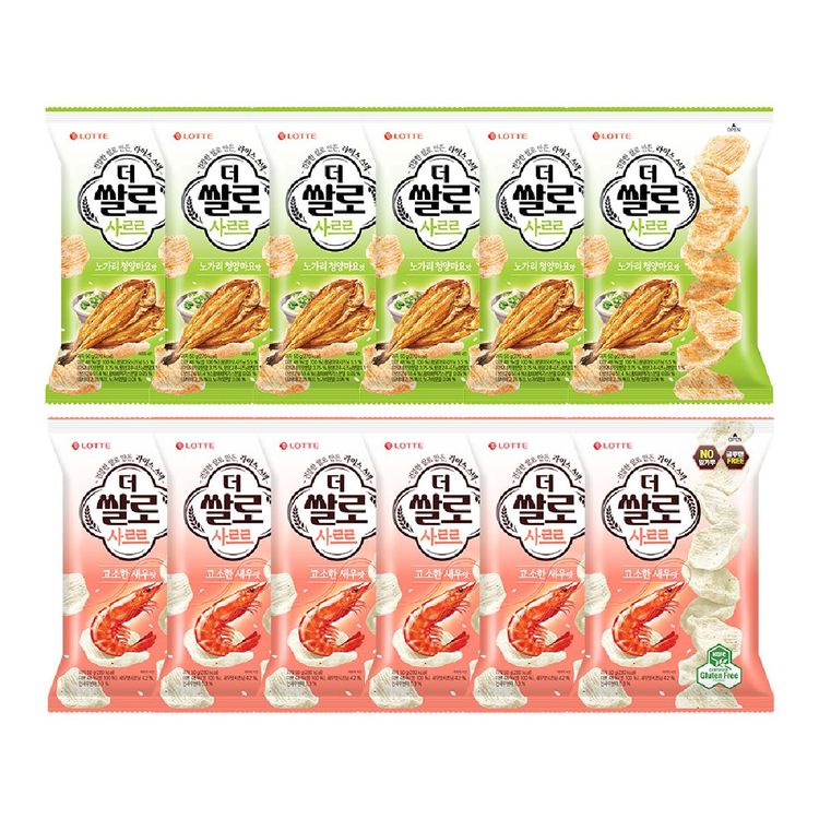 더쌀로 사르르 노가리 청양마요 50gx6개 고소한 새우맛 50gx6개 홈플러스 택배배송