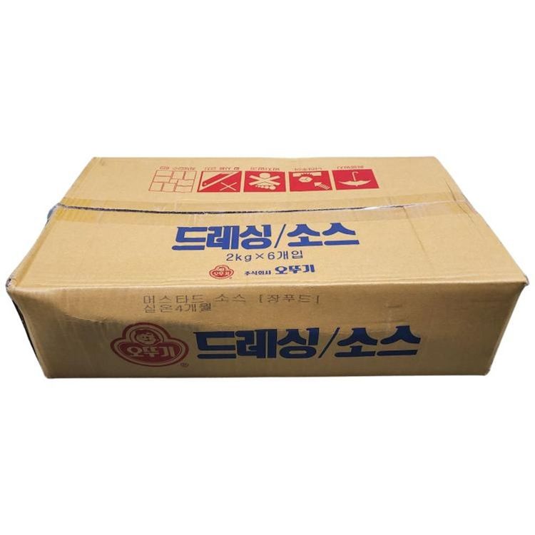 오뚜기 장푸드 머스타드 소스 2kg 1박스6입 홈플러스 택배배송