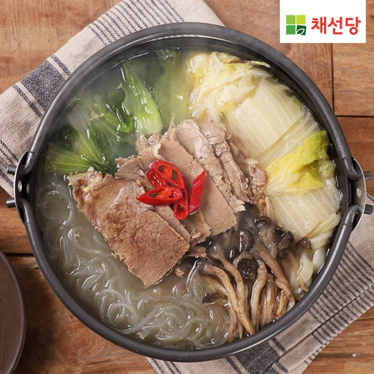 채선당 소고기 샤브탕 800g X 6팩 칼국수면 230g X 6개 칠리소스 홈플러스 택배배송