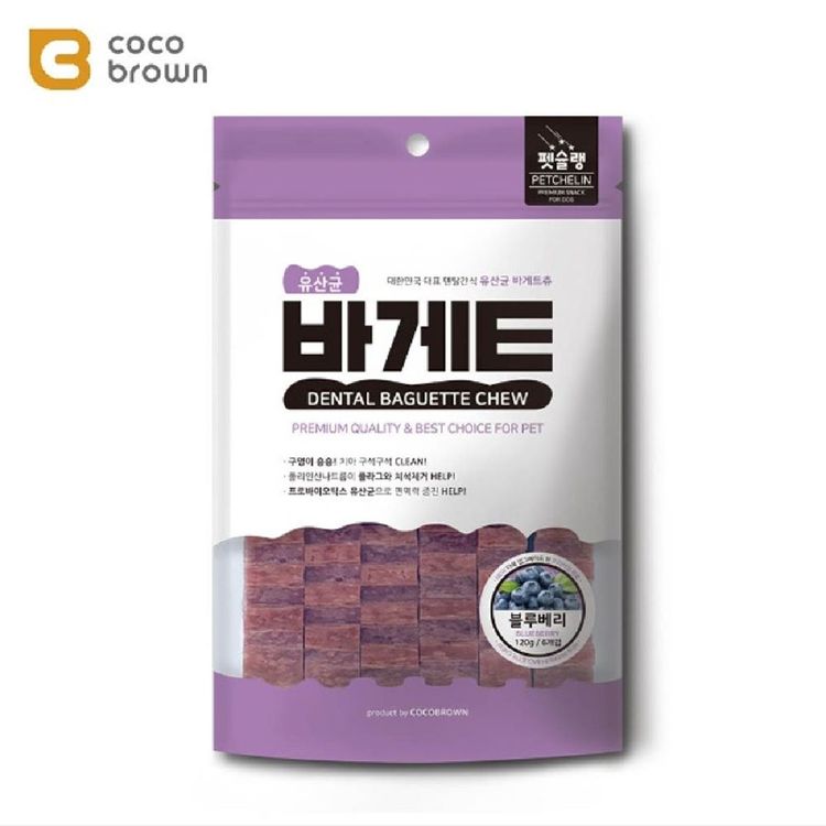 스틱껌 치석제거 강아지간식 개껌 블루베리 120g 홈플러스 택배배송
