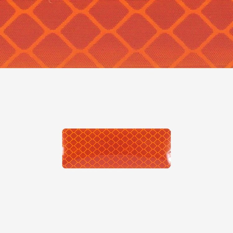 반사리플렉터 미니직사각 스티커 오렌지 10개 1세트 홈플러스 택배배송