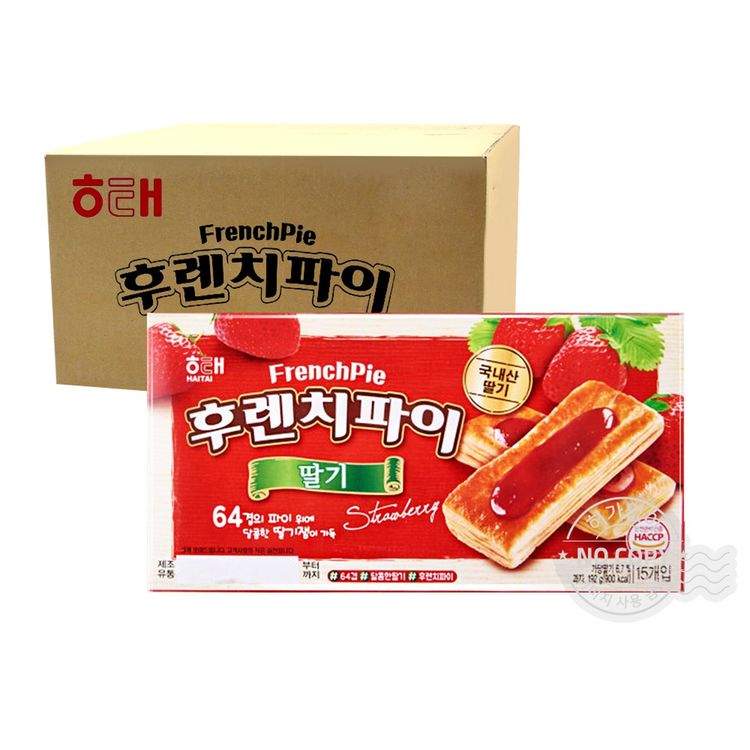 해태 후렌치파이 딸기 192g 12개입 박스 홈플러스 택배배송