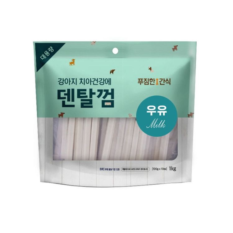 푸짐한간식 덴탈개껌 우유 애견간식 홈플러스