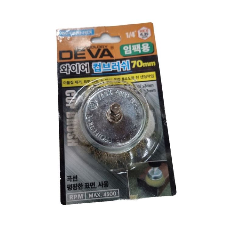 Deva 데바 와이어 컵브러쉬 Dv Cb70 Hex 녹제거브러쉬 홈플러스 택배배송