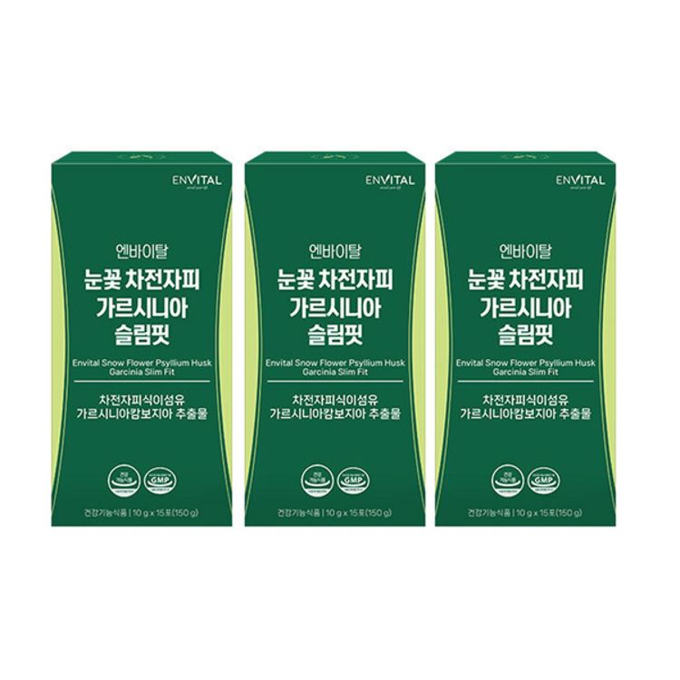 엔바이탈 눈꽃 차전자피 가르시니아 슬림핏 3박스박스당 10g X 15포 홈플러스 택배배송