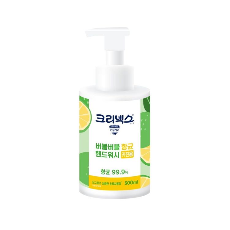 유한킴벌리 크리넥스 버블버블 항균 키친 핸드워시 초록자몽향 500ml 홈플러스