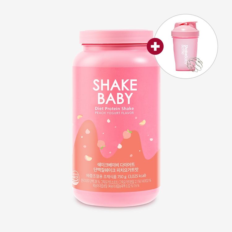 쉐이크베이비 식사대용 다이어트쉐이크 시즌1 피치맛 750g 랜덤보틀 600ml 1개 홈플러스 택배배송