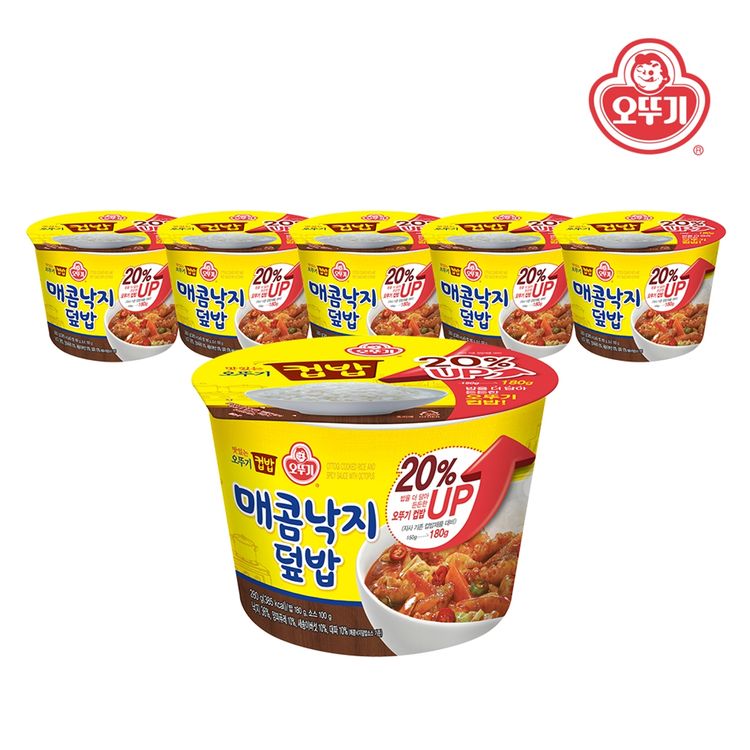 오뚜기 맛있는 오뚜기 컵밥 매콤낙지덮밥증량 280g X 6개 홈플러스 택배배송