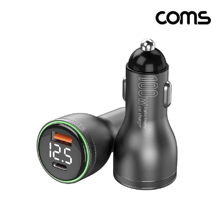 Coms 100w 차량용시가어댑터 Qc30 Pd 고속충전기 C타입 Usb 31 자동차시 홈플러스 택배배송
