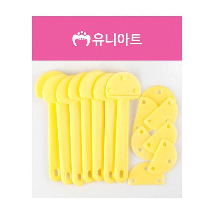 유니아트 2000 반달 조립 부채 노랑 홈플러스 택배배송