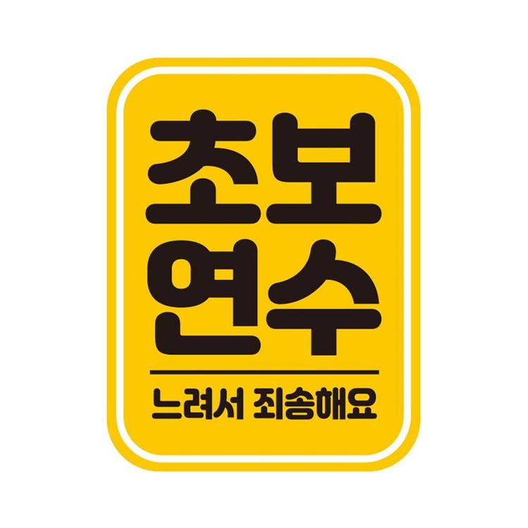 초보연수 Nc301b1cbdc 느려서 반사 자석 자동차스티커 11x145cm 홈플러스 택배배송