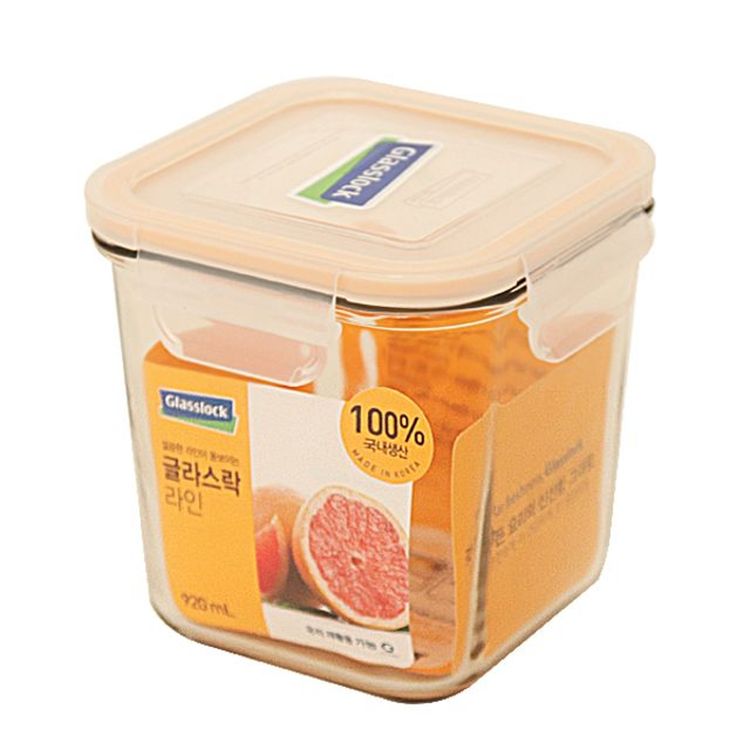 글라스락 라인 깊은 정사각 밀폐용기 920ml 홈플러스 택배배송