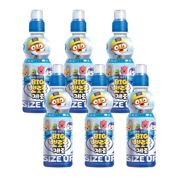 제로 빅 뽀로로음료 밀크 350ml X6개 홈플러스 택배배송