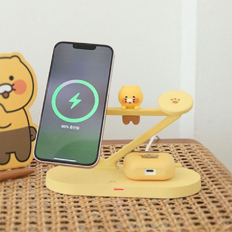 춘식이 5in1 무선충전 거치대 1p 워치 핸드폰 충전기 홈플러스 택배배송