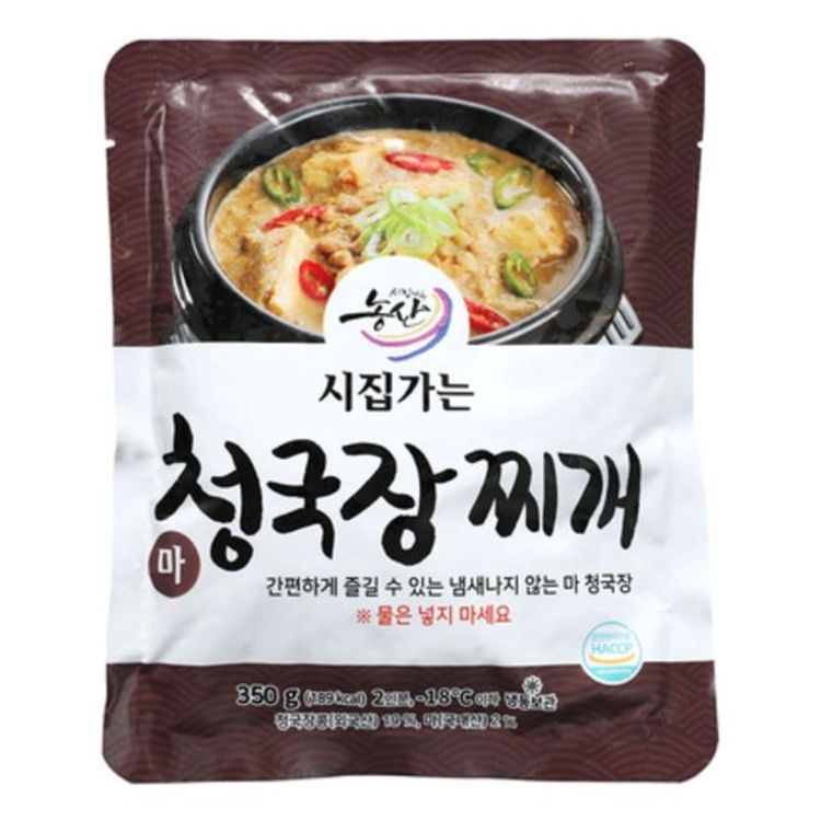 시집가는농산 시집가는마청국장찌개 350g 즉석국 홈플러스 택배배송