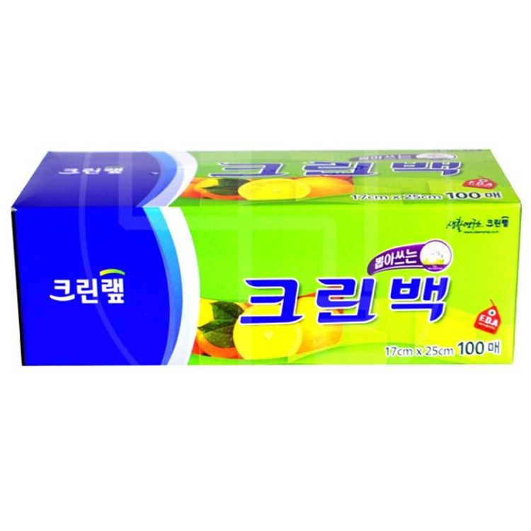 크린랩 크린백 17x25cmx100매 크린팩 비닐백 봉투 홈플러스 택배배송