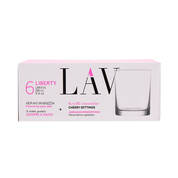 직수입 LAV 스트레이트 유리컵6P세트 280ML | 홈플러스